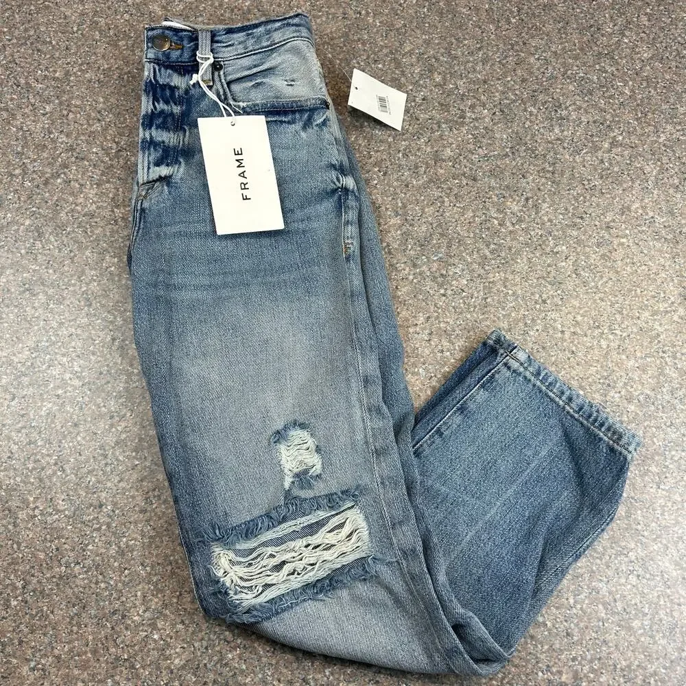 Frame Denim | Jeans | Frame Le Original Straight Leg Distressed Jeans ...